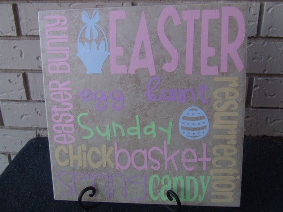 Silhouette Saturday: Easter Tile - Keeping it Simple