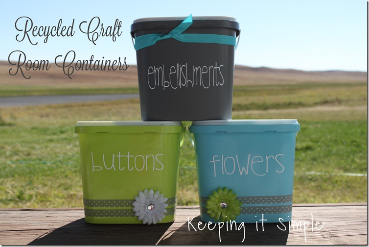 Craft Room Containers - Keeping it Simple