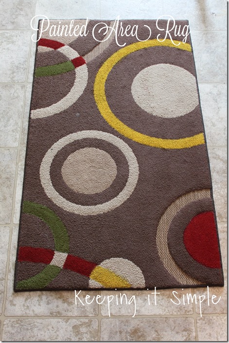 Painted Area Rug - Keeping it Simple