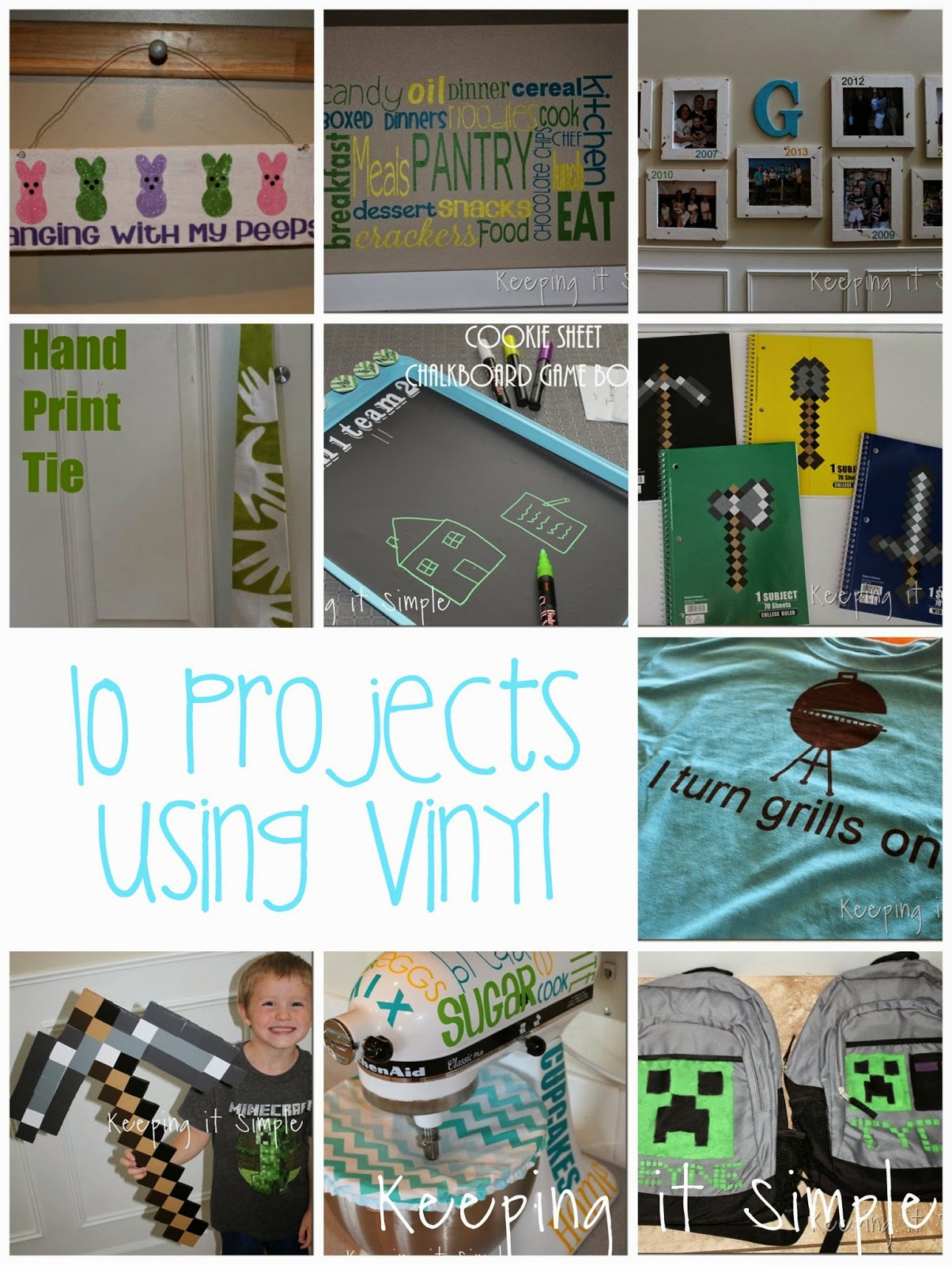 10 Fun Projects Using Vinyl • Keeping it Simple