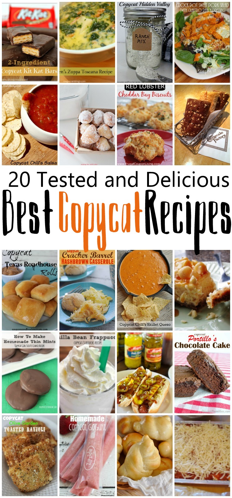 20 Copy Cat Recipes {MMM #331 Block Party} - Keeping it Simple