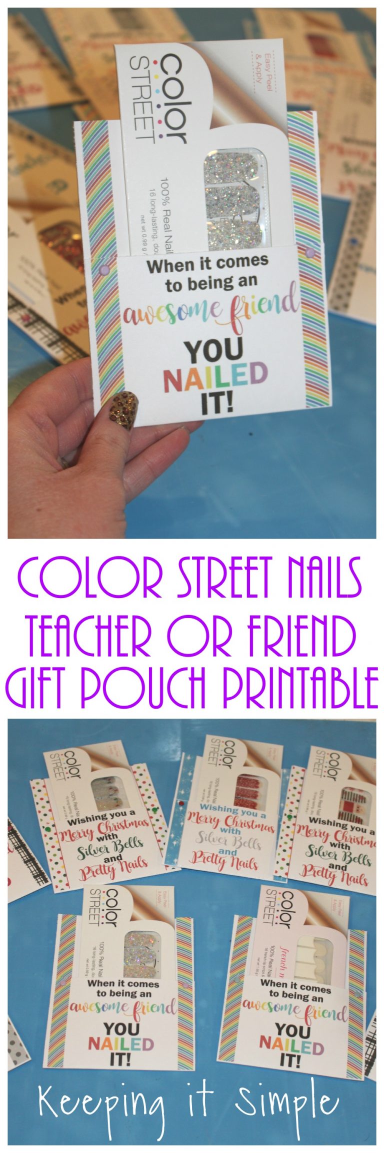 Color Street Nails Teacher or Friend Gift Pouch Printable - Keeping it ...