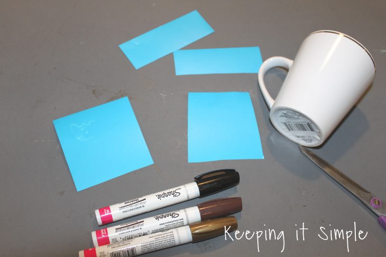 DIY Personalized Christmas Mugs - Keeping it Simple