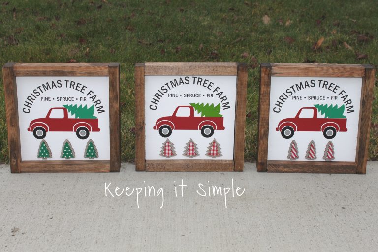 Christmas Tree Farm Sign {with Cut File} - Keeping it Simple