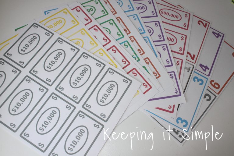 Fun and Easy Dice Game with Printable - Keeping it Simple