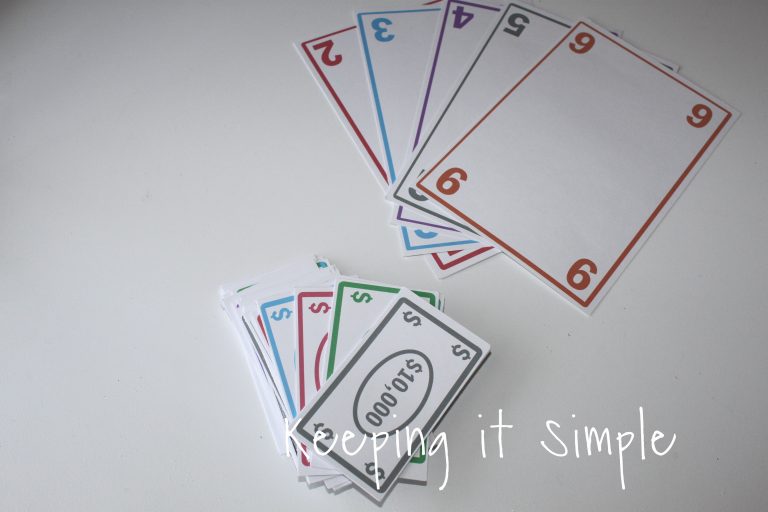 Fun and Easy Dice Game with Printable - Keeping it Simple