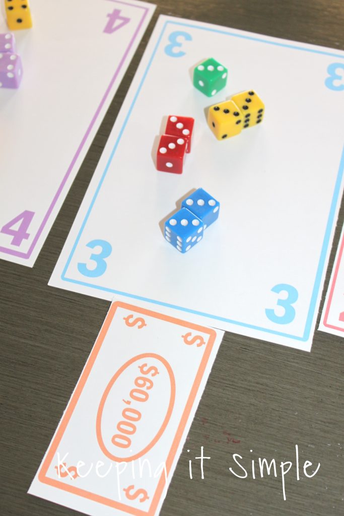 Fun And Easy Dice Game With Printable Keeping It Simple