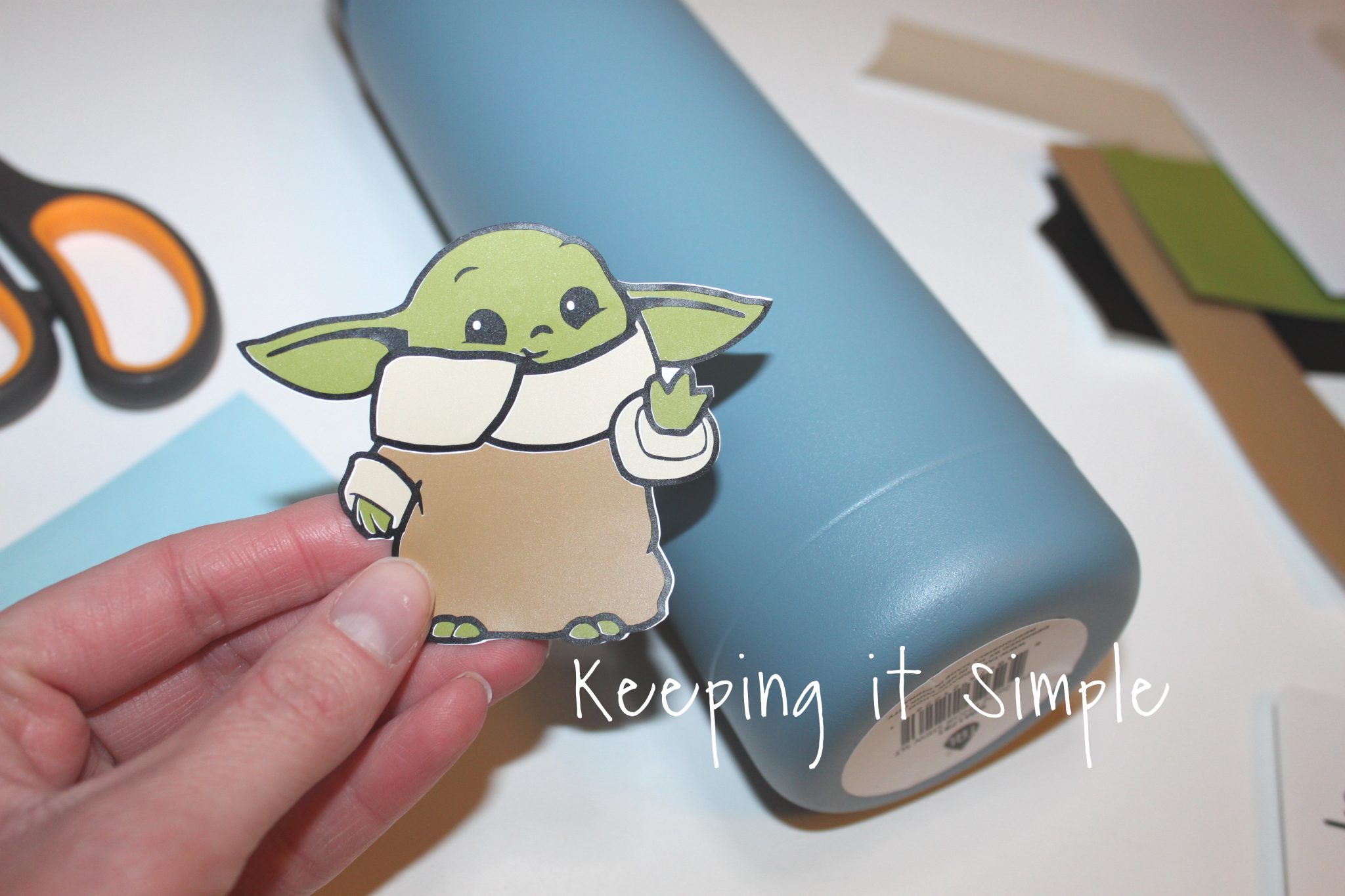 Cute Baby Yoda Sticker - Keeping it Simple