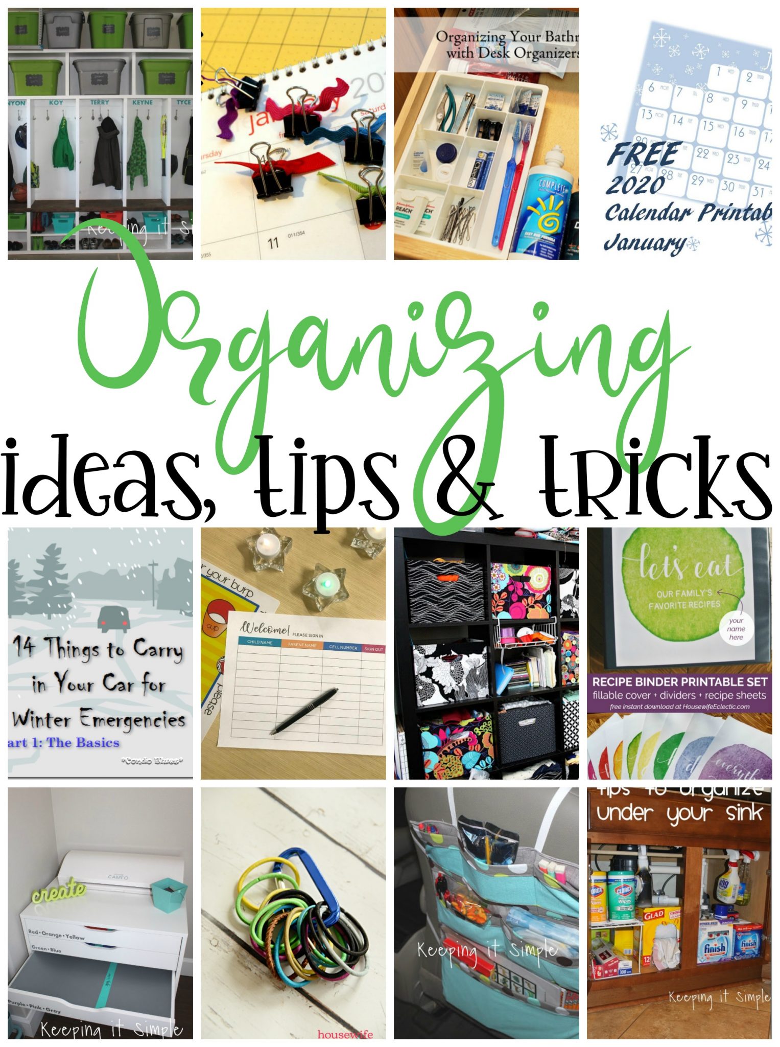 Organizing Ideas {MMM #511 Block Party} - Keeping it Simple