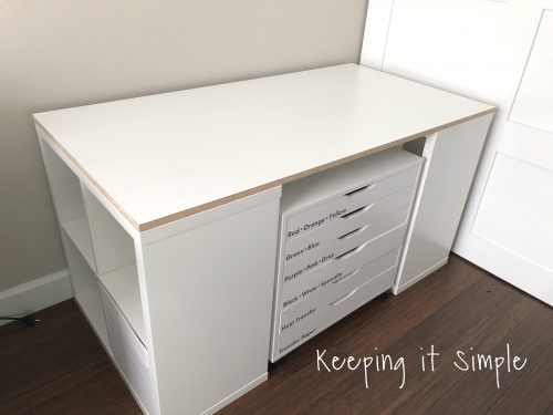 DIY Crafting Table {Vinyl Work Station} - Keeping it Simple