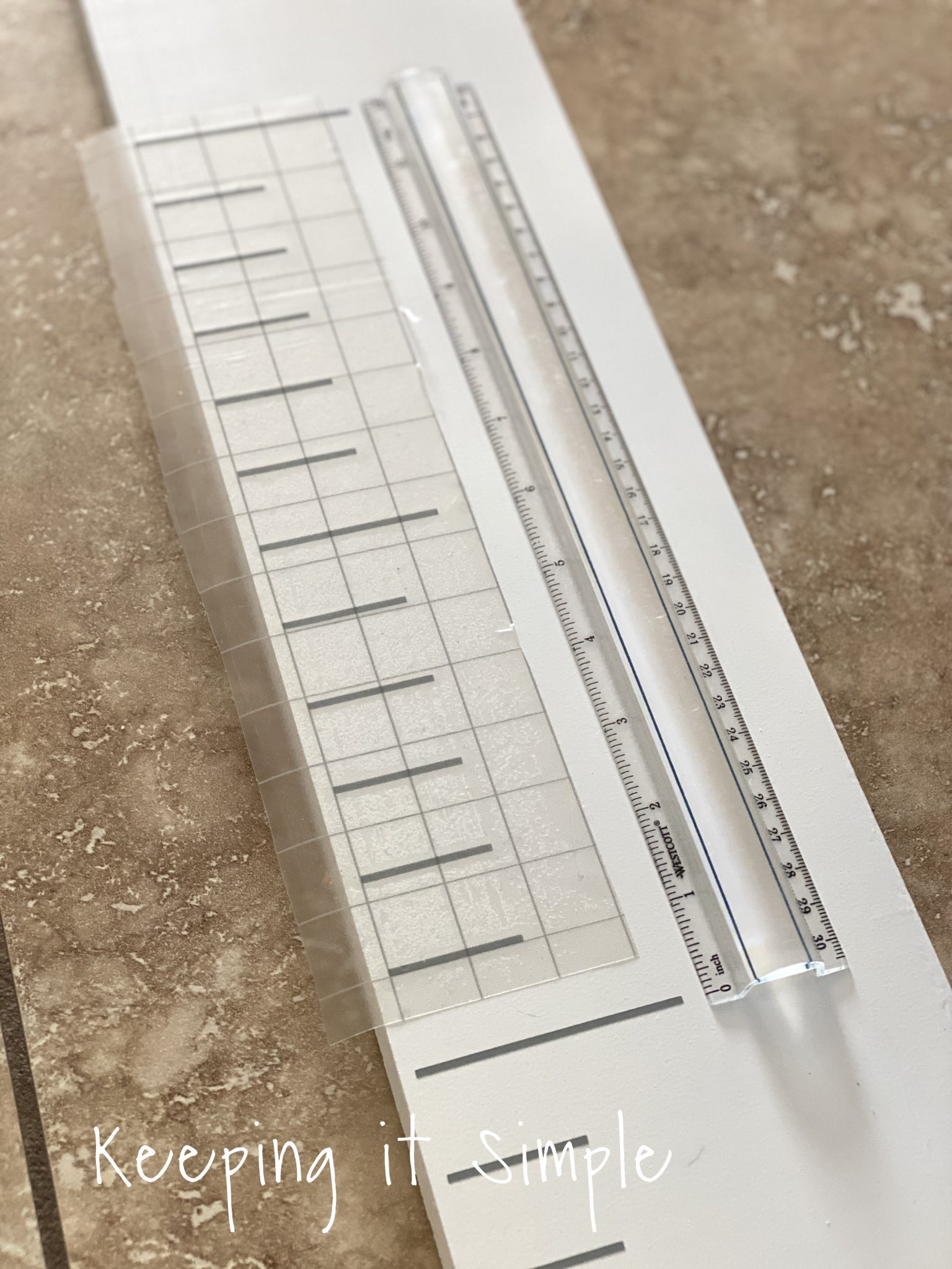DIY Growth Chart Board - Keeping it Simple