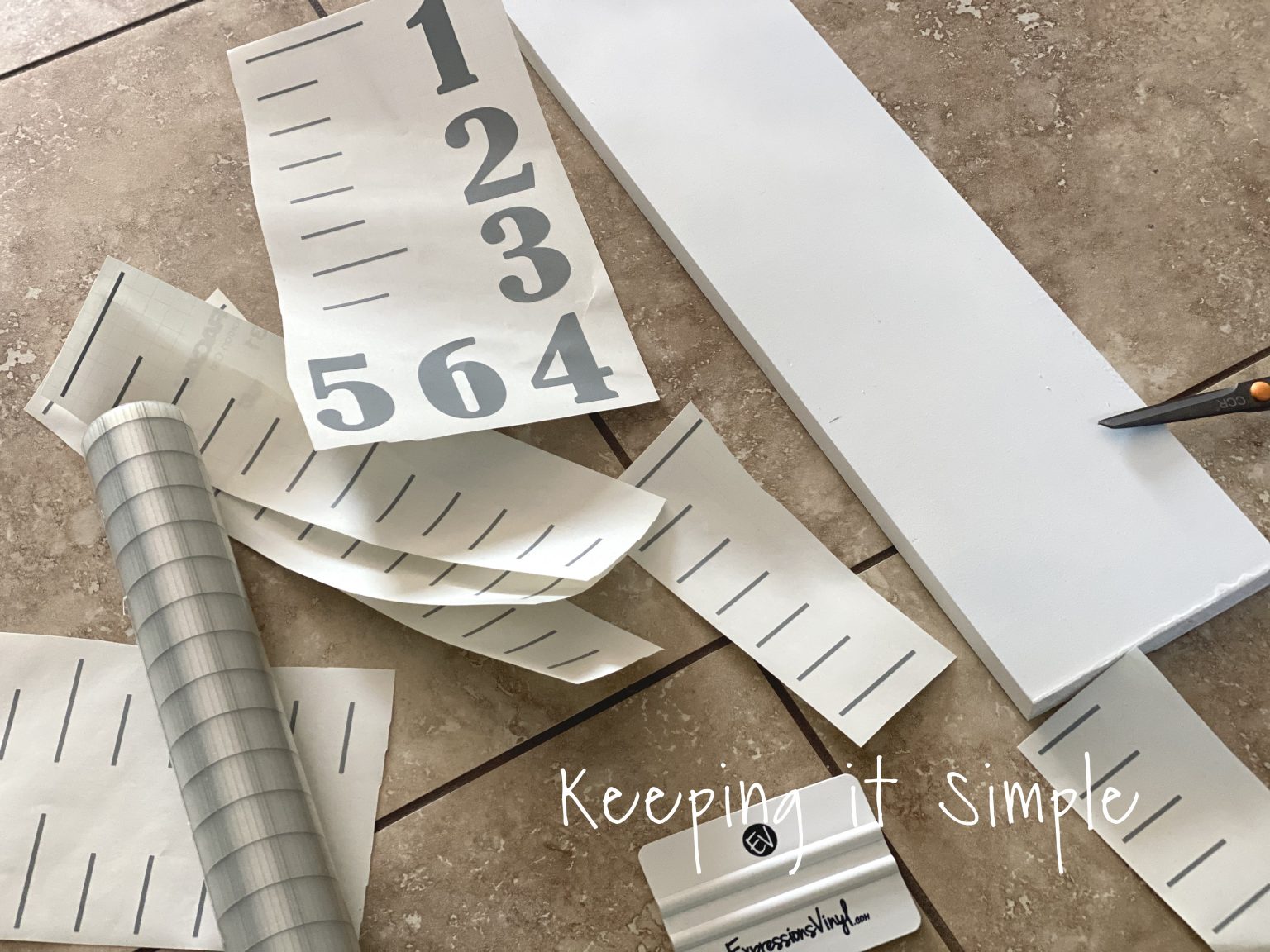 DIY Growth Chart Board - Keeping it Simple