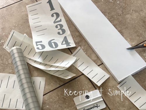 DIY Growth Chart Board - Keeping it Simple