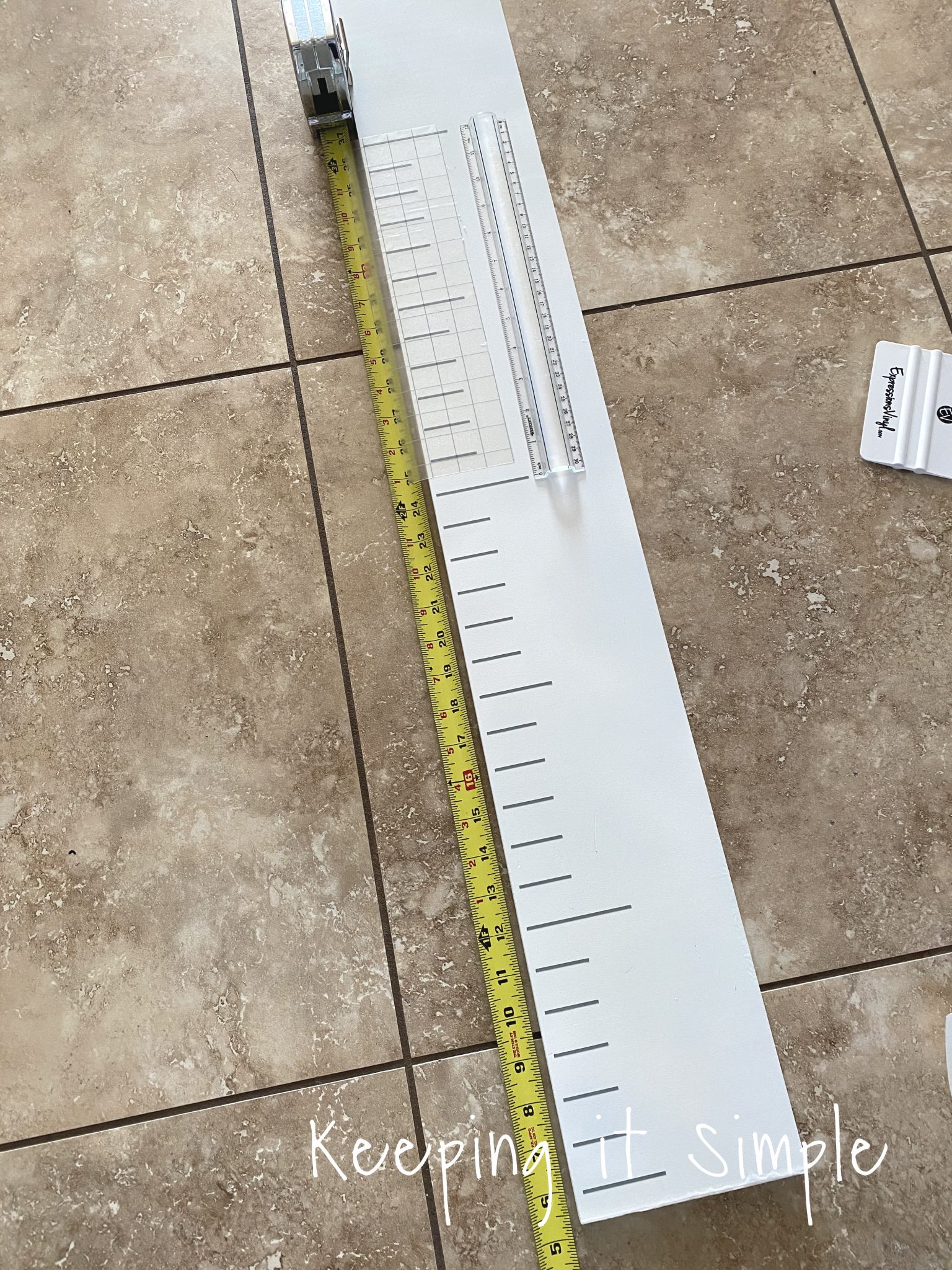 DIY Growth Chart Board - Keeping it Simple