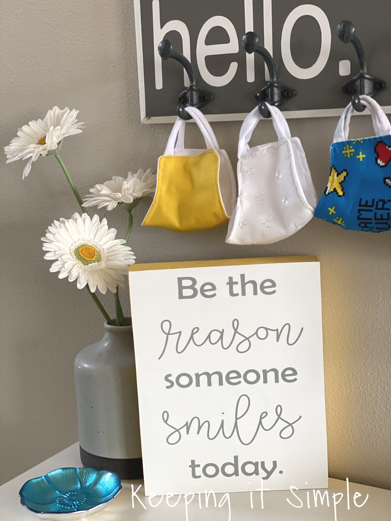 DIY Face Mask Holder and Organizer - Keeping it Simple