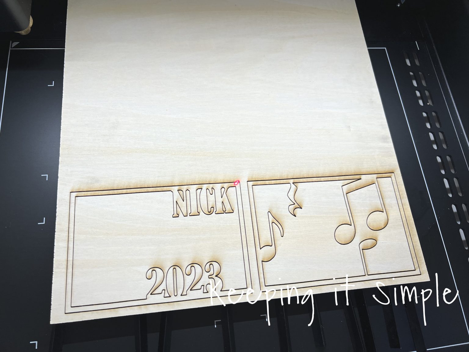 How to Make a Layered Wood Sign with xTool M1 - Keeping it Simple