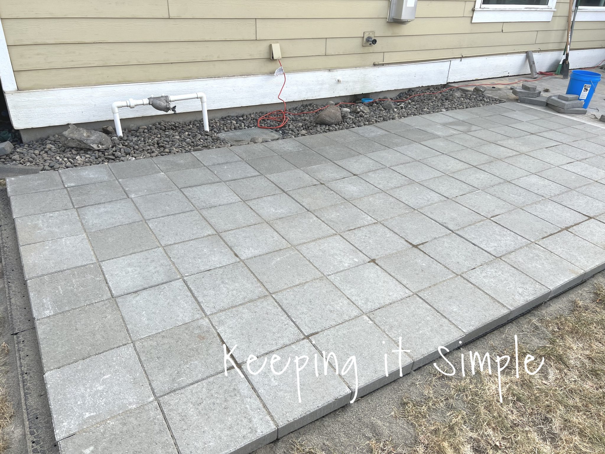 How to Build a DIY Backyard Patio with Pavers - Keeping it Simple