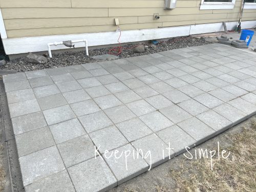 How to Build a DIY Backyard Patio with Pavers - Keeping it Simple