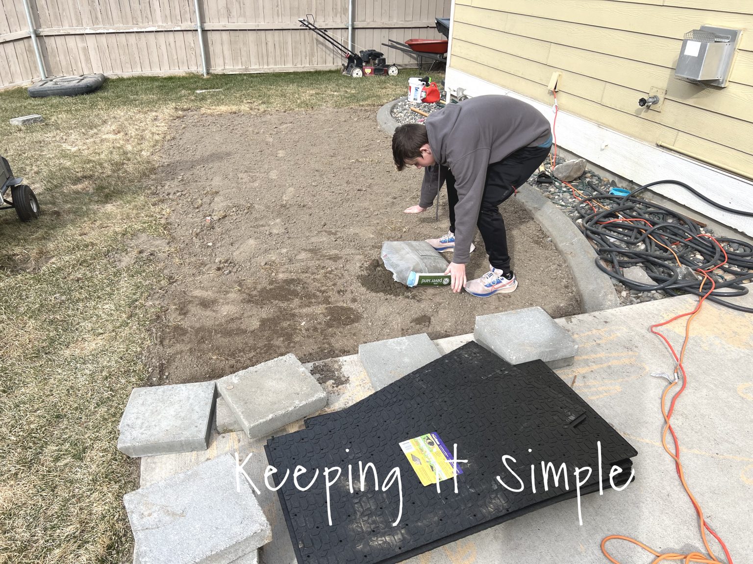 How to Build a DIY Backyard Patio with Pavers - Keeping it Simple
