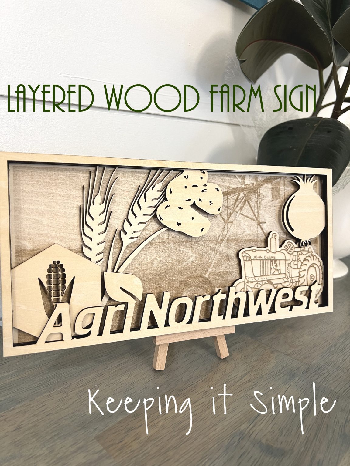 Layered Wood Farm Sign- How to Engrave and Cut Wood at the Same Time ...