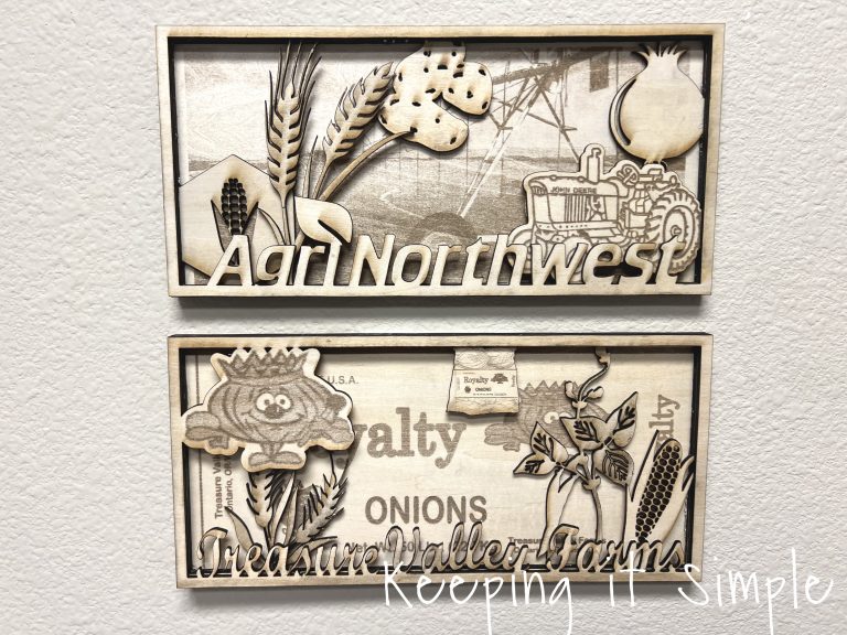 Layered Wood Farm Sign- How to Engrave and Cut Wood at the Same Time ...