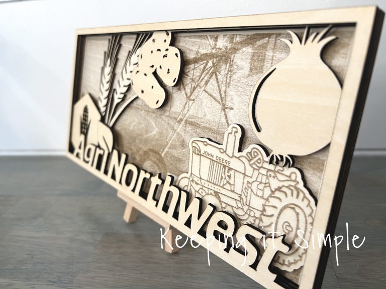 Layered Wood Farm Sign- How to Engrave and Cut Wood at the Same Time ...