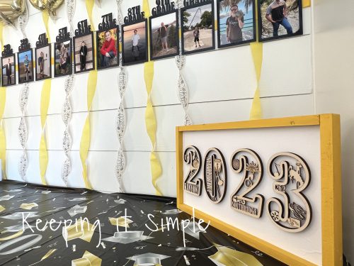 Gradation Party Idea- Graduation Picture Frames with K-12 Grades Photos ...