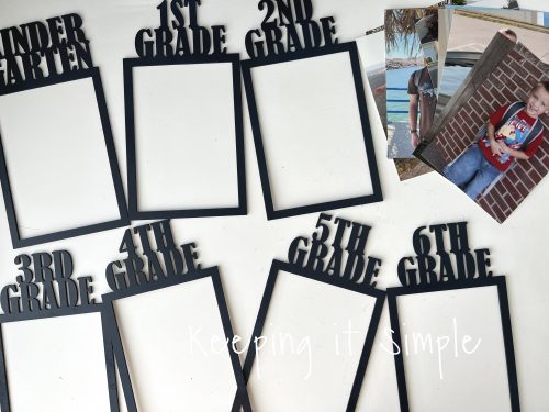 Gradation Party Idea- Graduation Picture Frames with K-12 Grades Photos ...