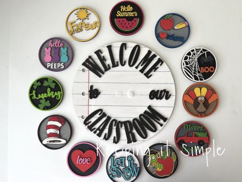 Teacher Appreciation Gift Idea- Interchangeable Classroom Sign ...