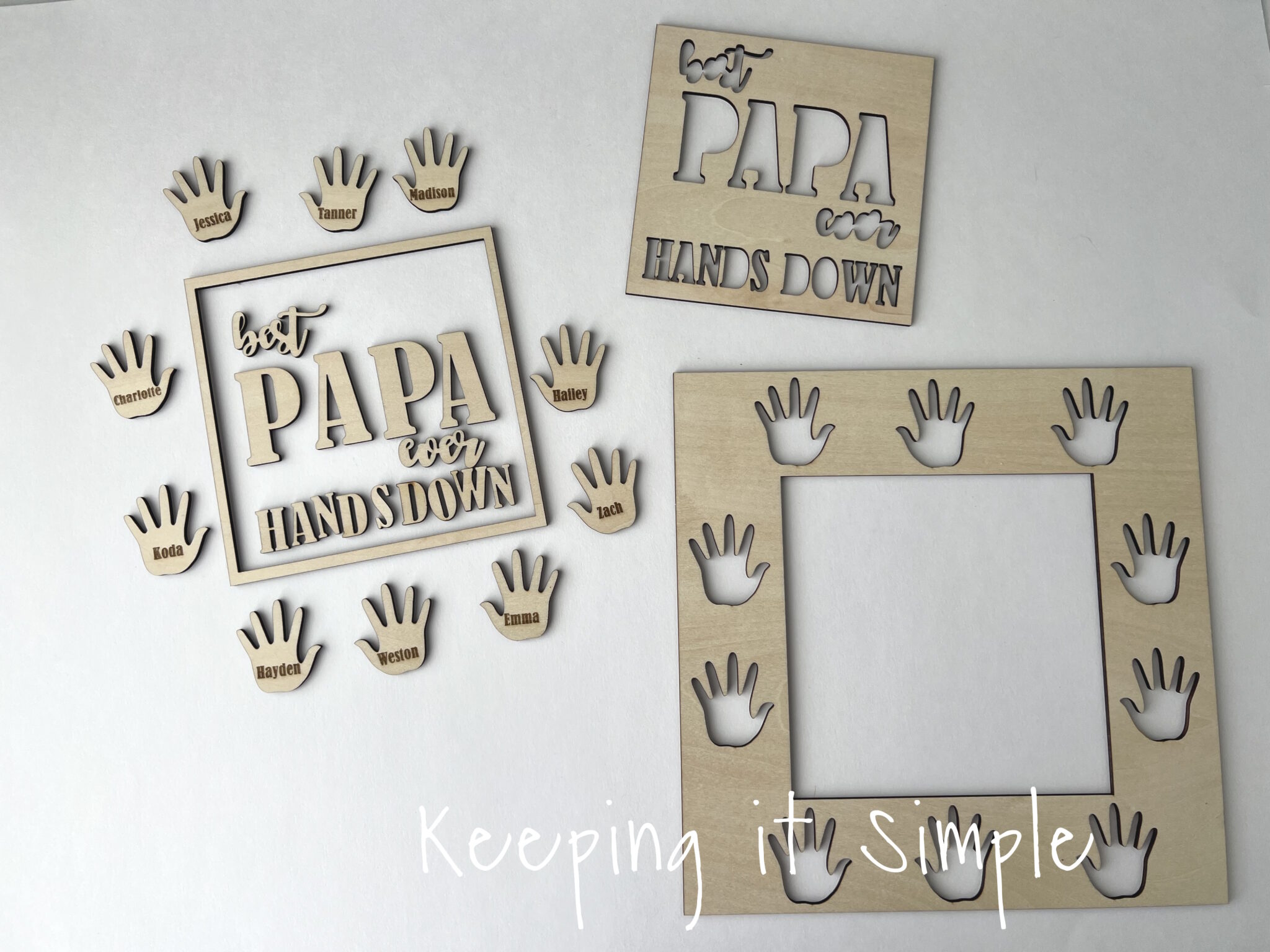 Father’s Day Gift Idea- Best Papa Ever Sign with SVG Cut File - Keeping ...