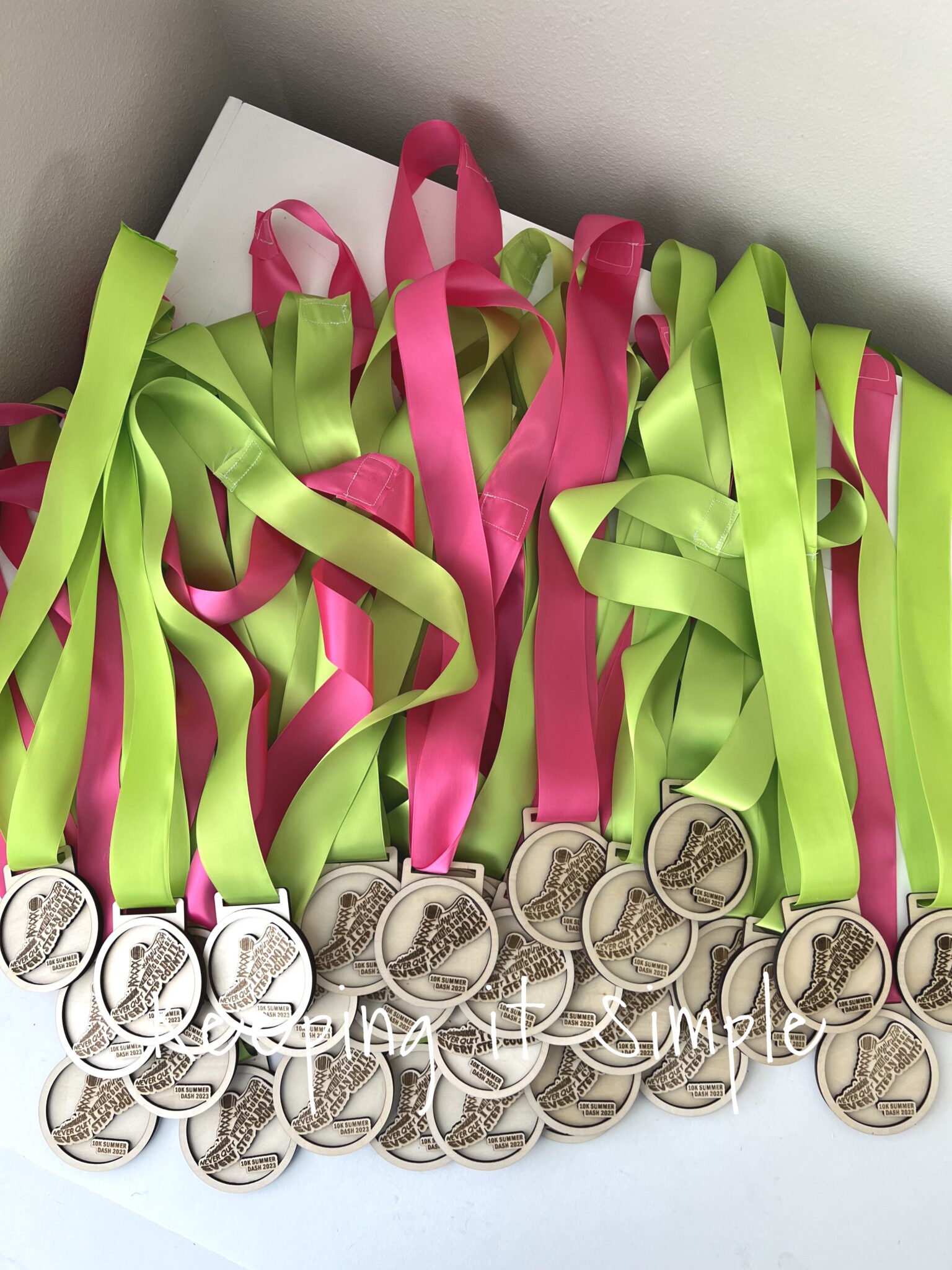 DIY Wooden Race Medals {The Grand Slam Peaks Medals} - Keeping it Simple