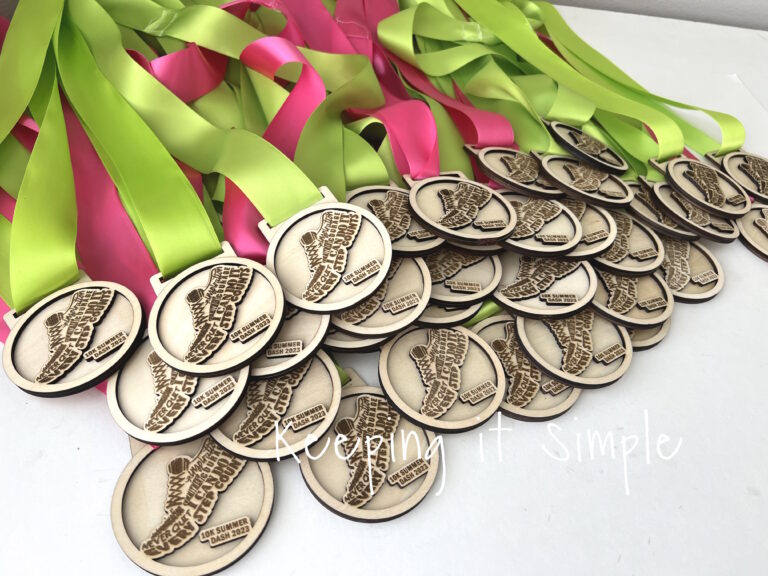 DIY Wooden Race Medals {The Grand Slam Peaks Medals} - Keeping it Simple