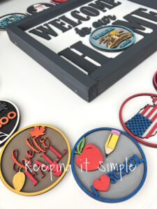 Interchangeable Welcome to Our Home Sign made With xTool M1 - Keeping ...