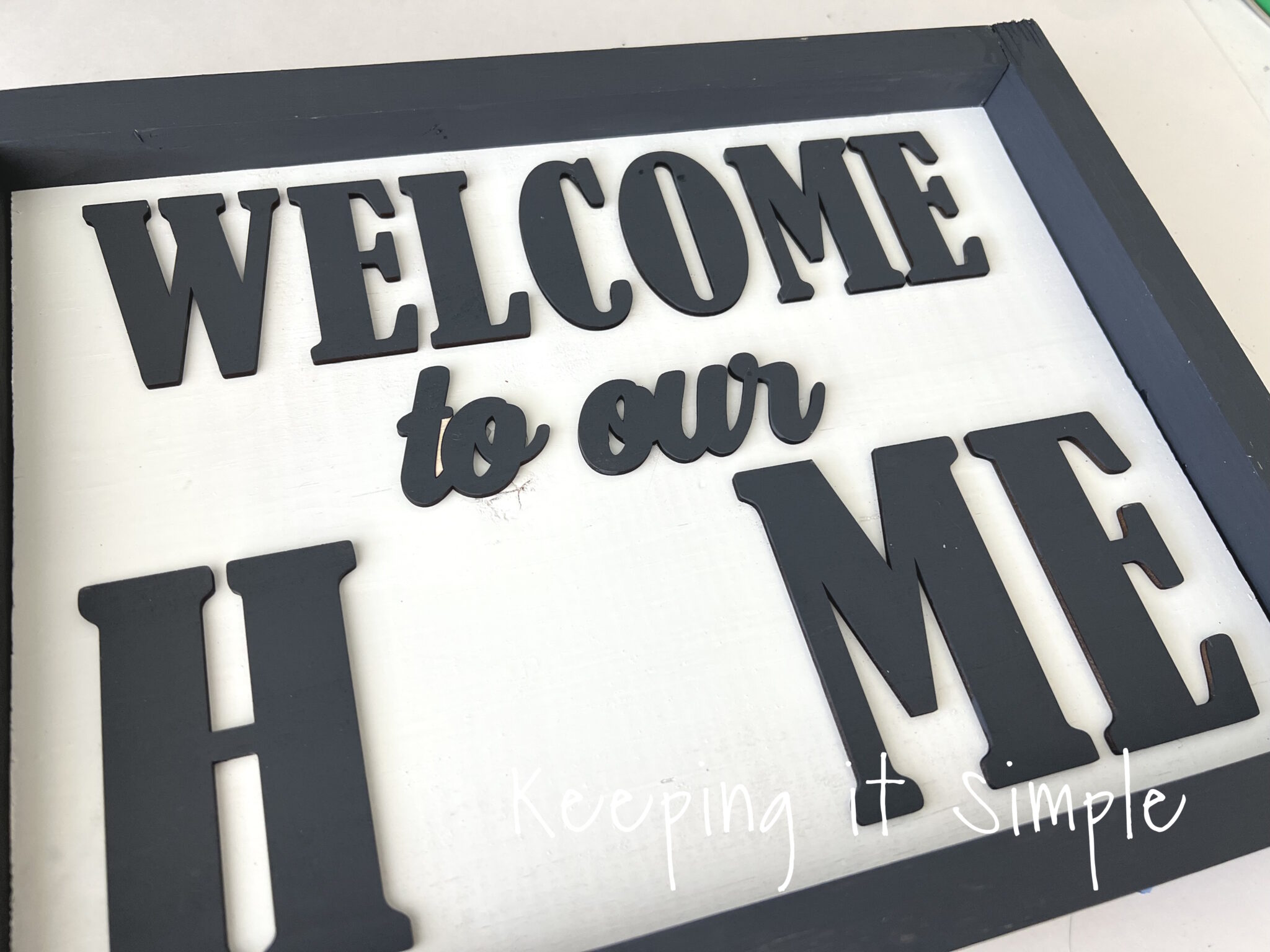 Interchangeable Welcome to Our Home Sign made With xTool M1 - Keeping ...