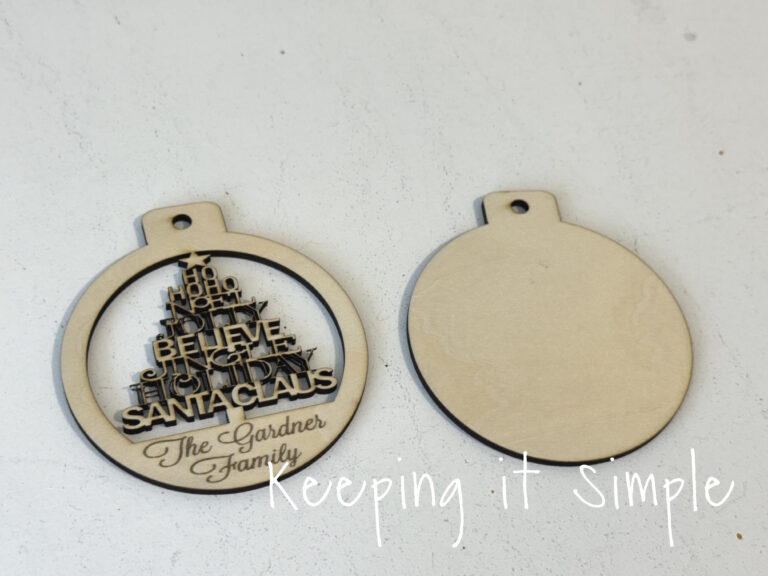Easy Neighbor Gift Idea- Personalized Wooden Christmas Ornaments Made ...