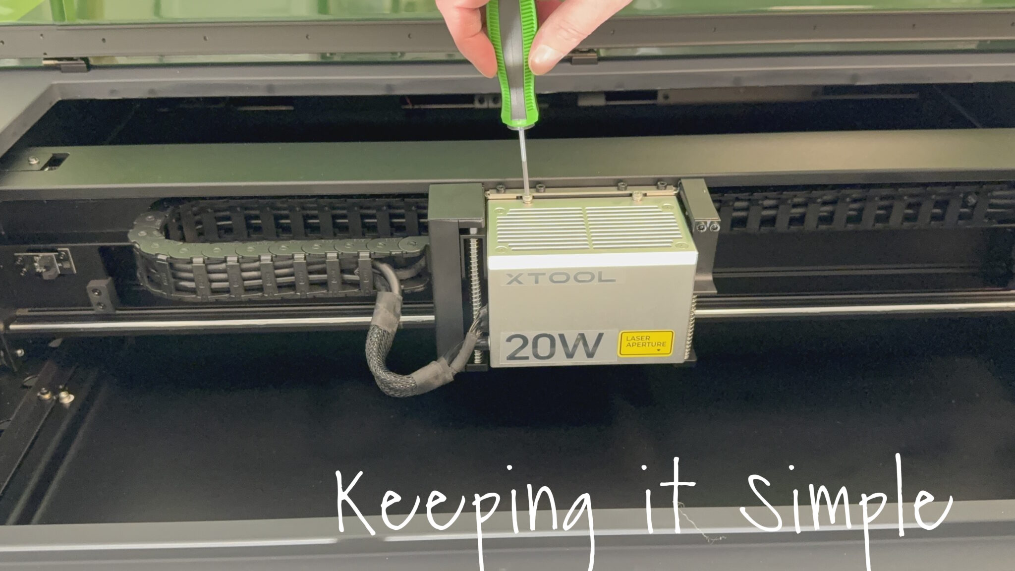 How to Set up the xTool S1 Enclosed Diode Laser Cutter - Keeping it Simple