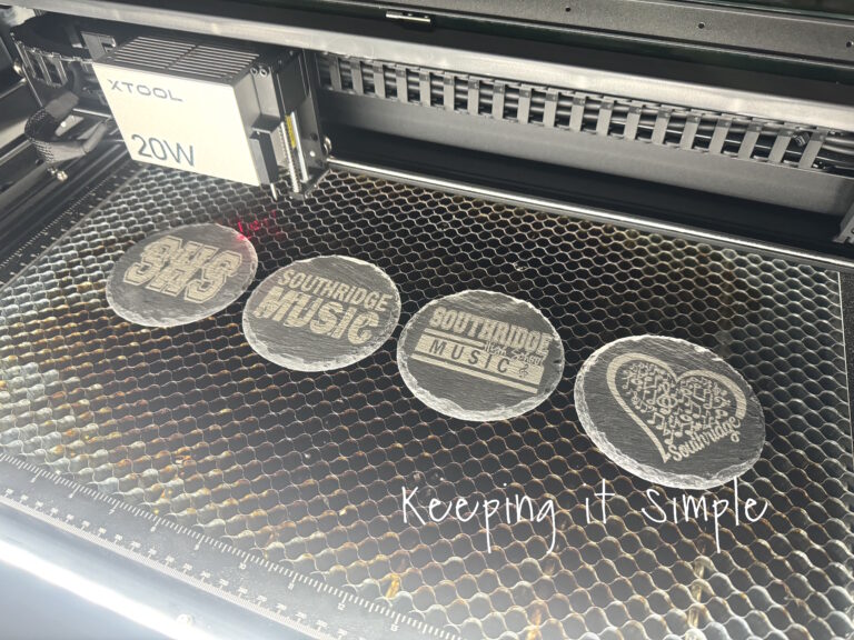 Engraved Stone Coasters- How to Use the Circle Pin Point Positioning on ...