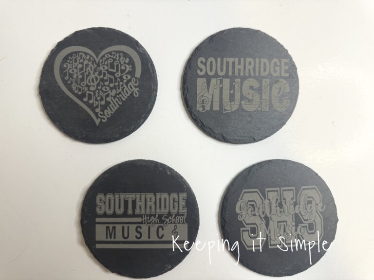 Engraved Stone Coasters- How to Use the Circle Pin Point Positioning on ...